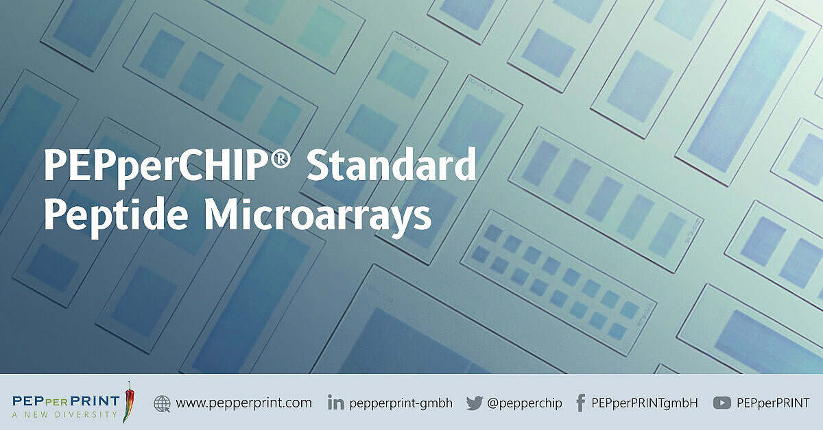PEPperPRINT: Standard Peptide Microarrays for research PEPperCHIP®